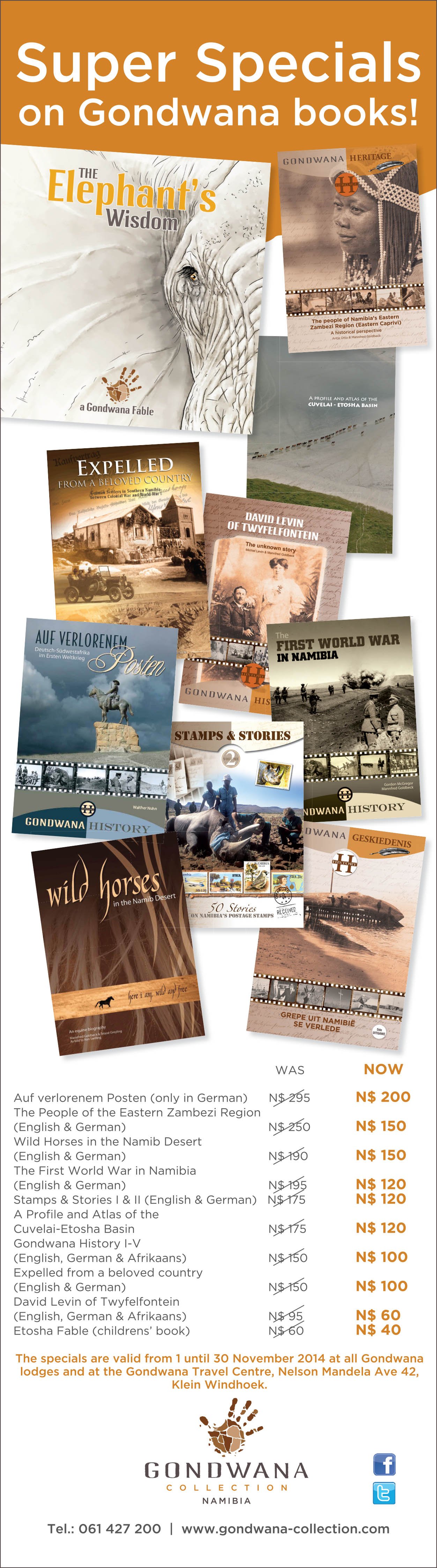 Save 30% on all Gondwana books!