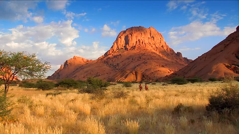 Why is a unique peak in Namibia called the Spitzkoppe?