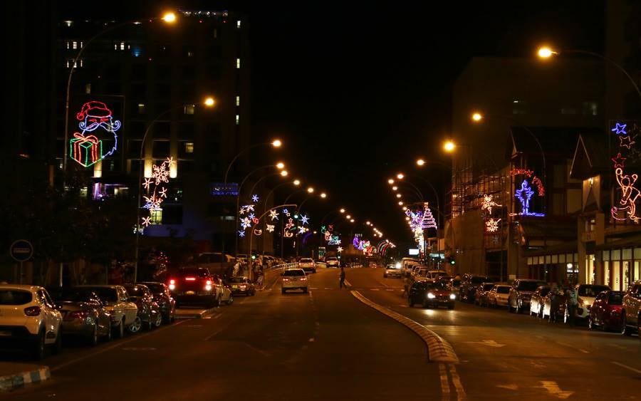 What are the signs that it’s almost Christmas in Namibia?
