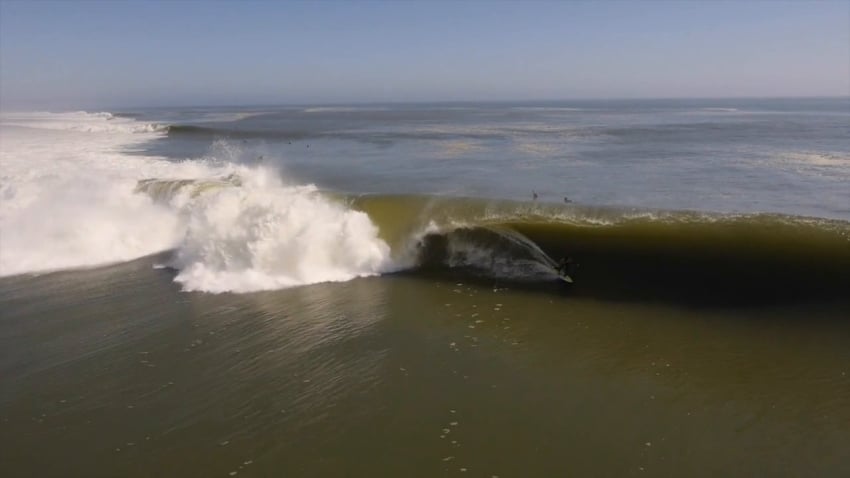 Surfing Donkey Bay in Namibia