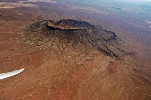 Is the Brukkaros Crater in Namibia a dormant volcano?